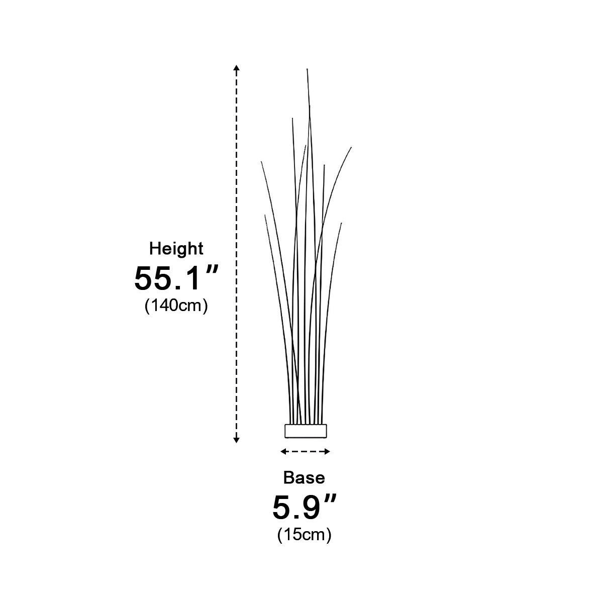 Waterproof LED Reed Fiber Optic Shaped Lawn Landscape Light for Patio ...