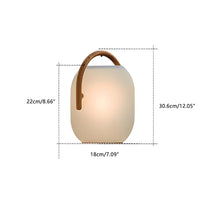 Waterproof Modern Solar Oval Outdoor Tabletop Lamp Lanterns Landscape ...