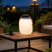 Waterproof Modern Solar Oval Outdoor Tabletop Lamp Lanterns Landscape ...