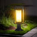 Waterproof Solar Rectangular Outdoor Lawn Landscape Light Cube Post ...