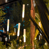 Waterproof Solar Reed-Shaped Lawn Lights LED Stick Ground Landscape ...