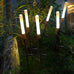 Waterproof Solar Reed-Shaped Lawn Lights LED Stick Ground Landscape ...