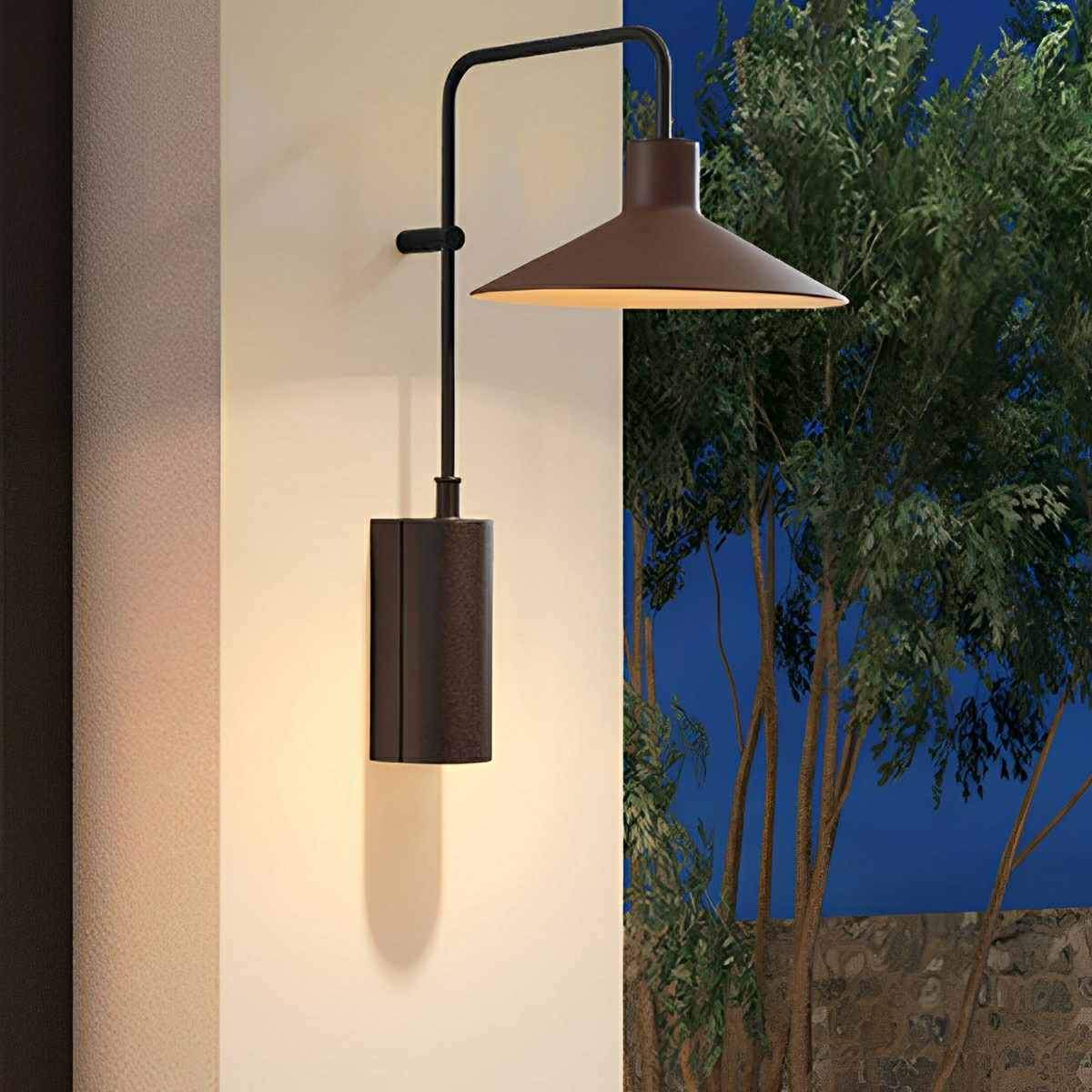 Modern Waterproof Umbrella Outdoor LED Porch Light Exterior Wall ...