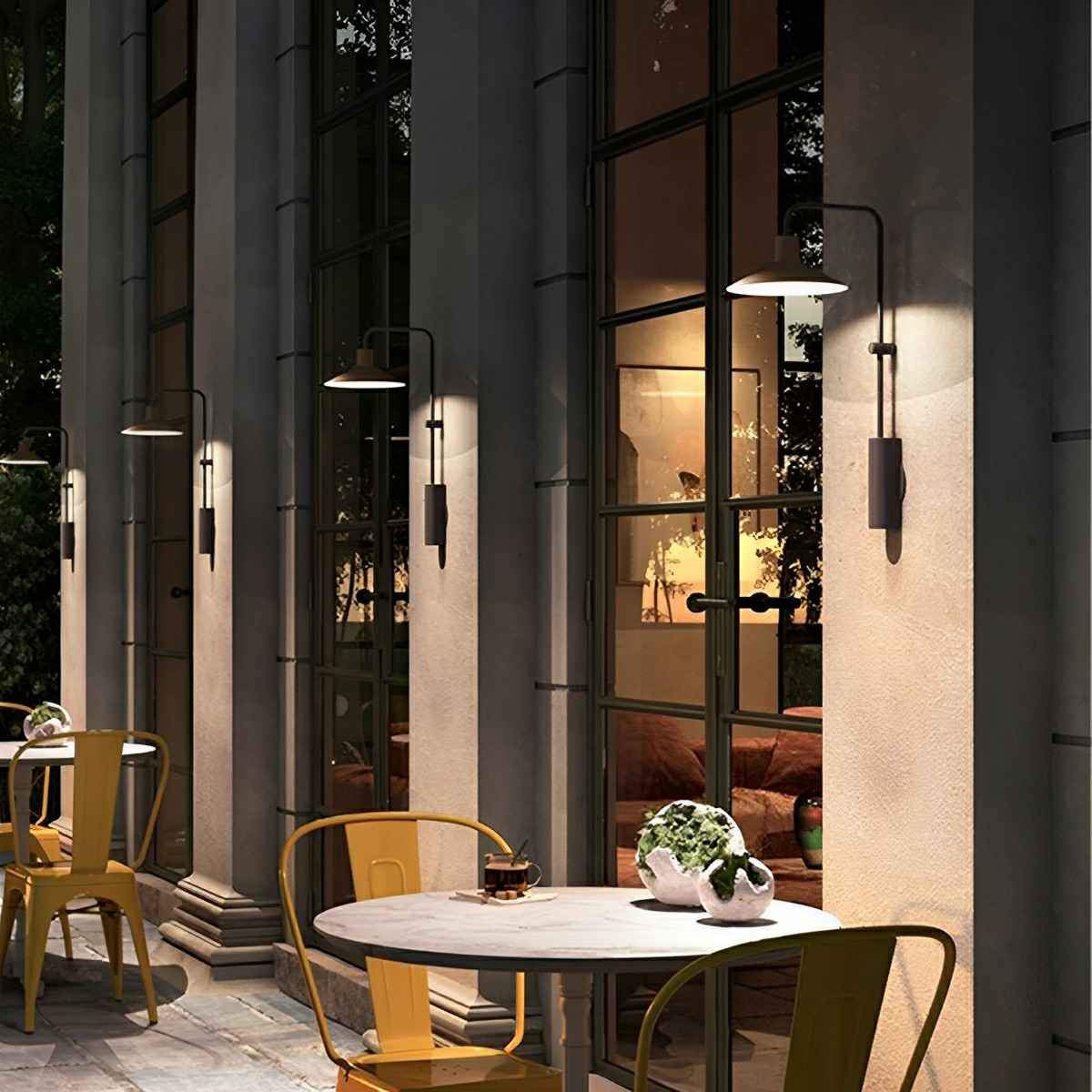 Modern Waterproof Umbrella Outdoor LED Porch Light Exterior Wall ...