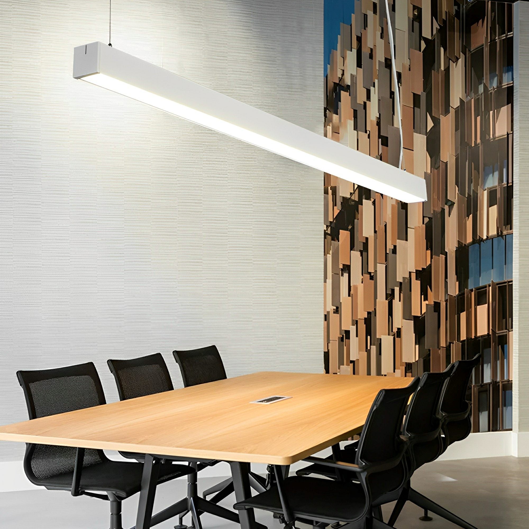 Rectangle Long LED Strip Modern Minimalist Recessed Ceiling Lights ...