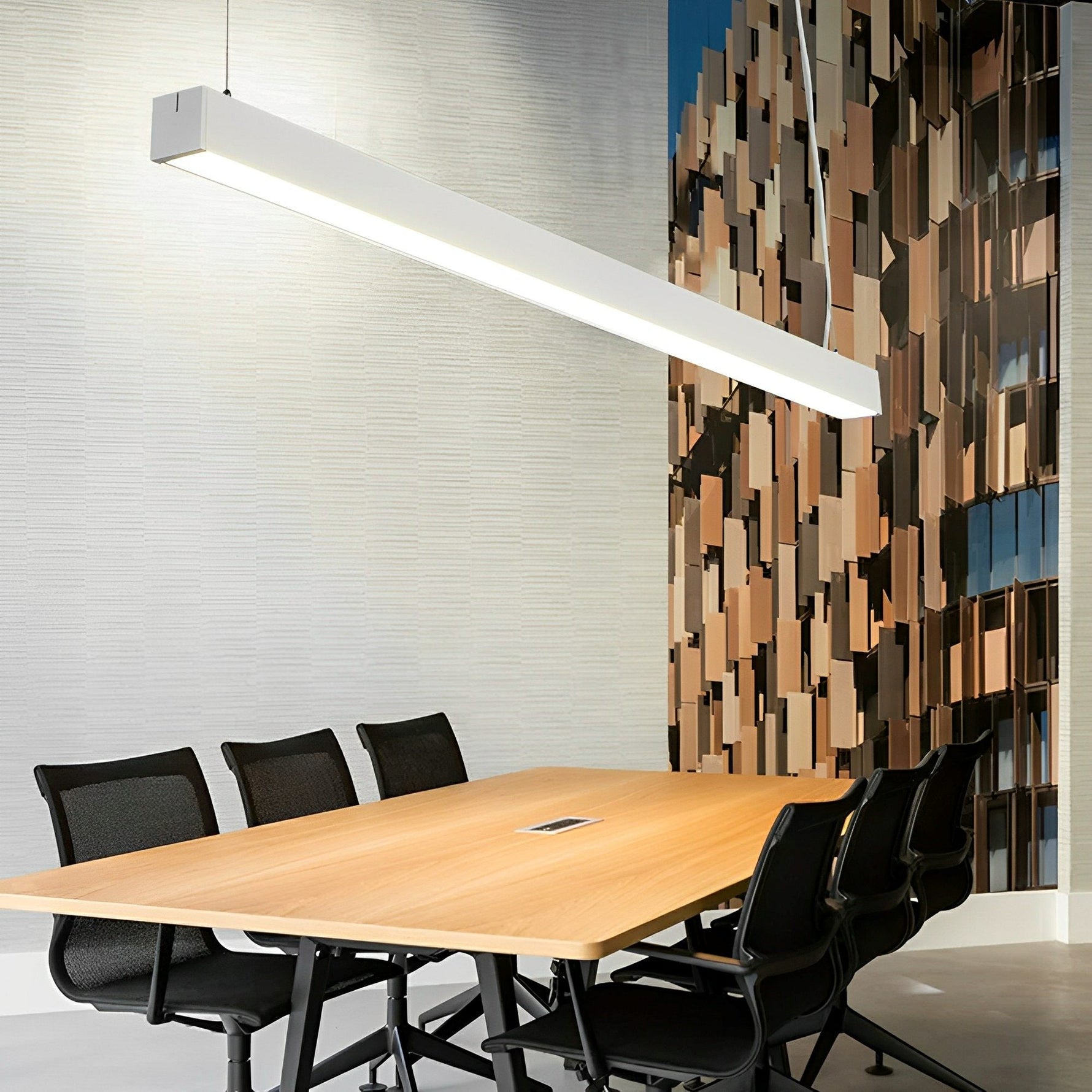 Rectangle Long LED Strip Modern Minimalist Recessed Ceiling Lights ...