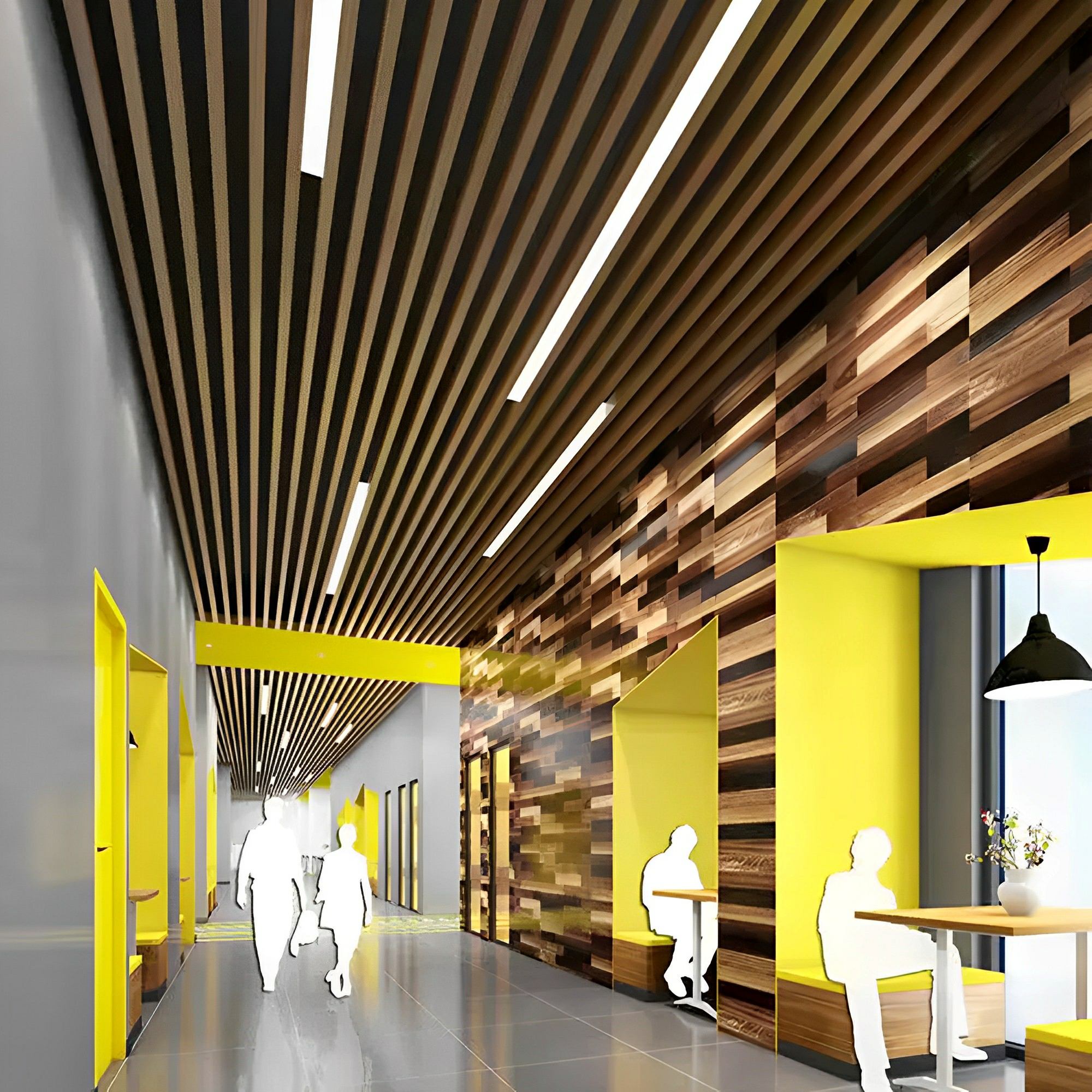 Rectangle Long LED Strip Modern Minimalist Recessed Ceiling Lights ...